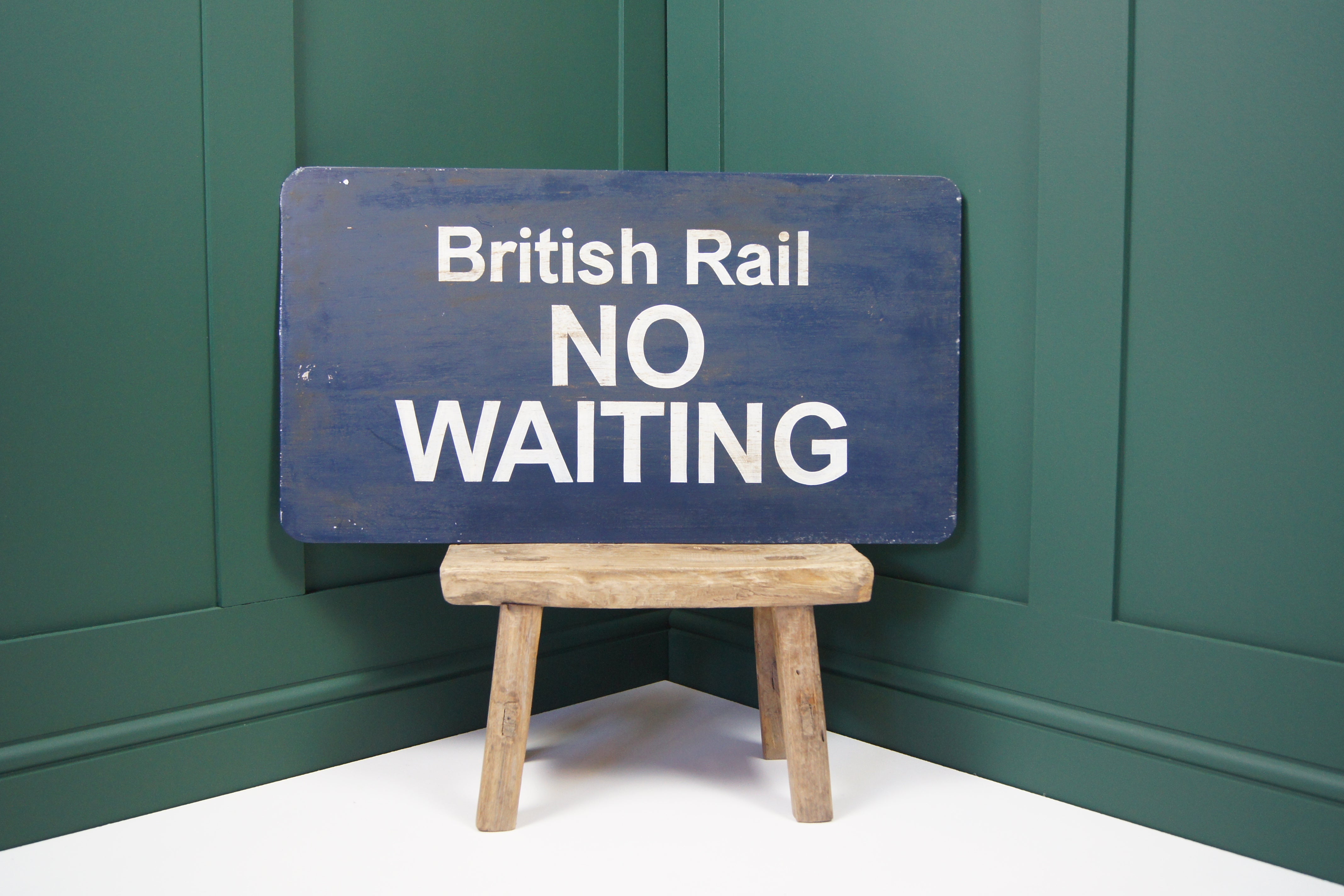 British Rail Sign - No Waiting – The Vintage Potter